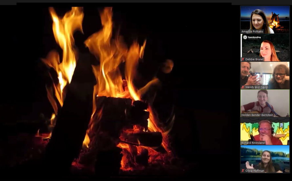 Around The Virtual Campfire - Fun Team Building | TeamBonding